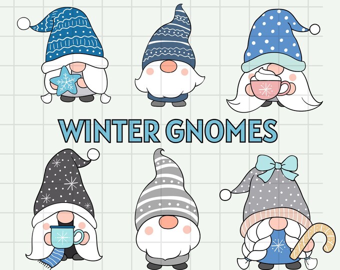 Winter Gnome Bundle SVG, Winter Decor, Winter Gnome Ornaments Svg ...