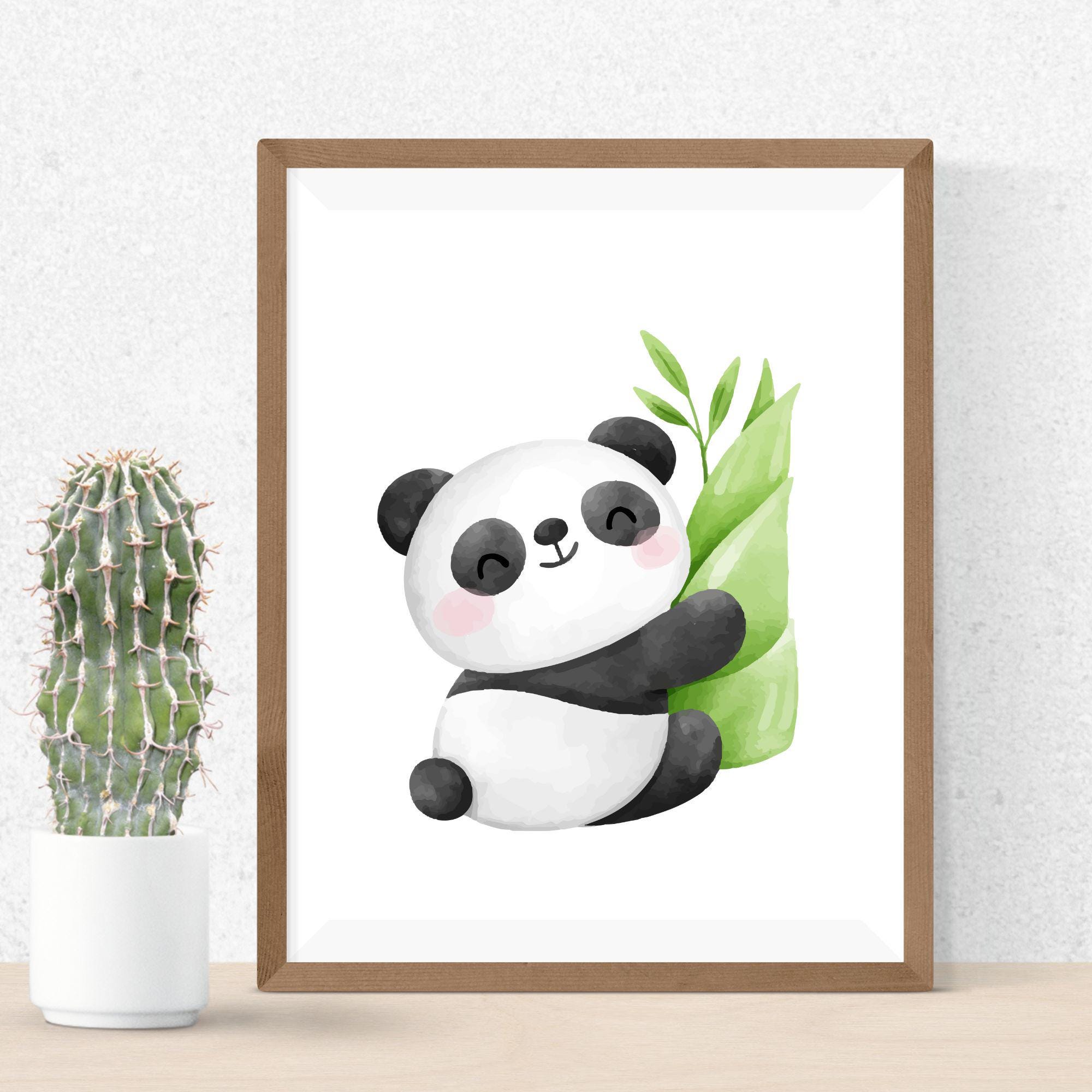 Panda\ Little Animals Watercolor Clipart\ Watercolor\ Bear Panda Cub ...
