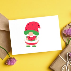 Watermelon Gnome Clipart\ Summer Gnomes Clipart\ Summer Fruit Clipart ...