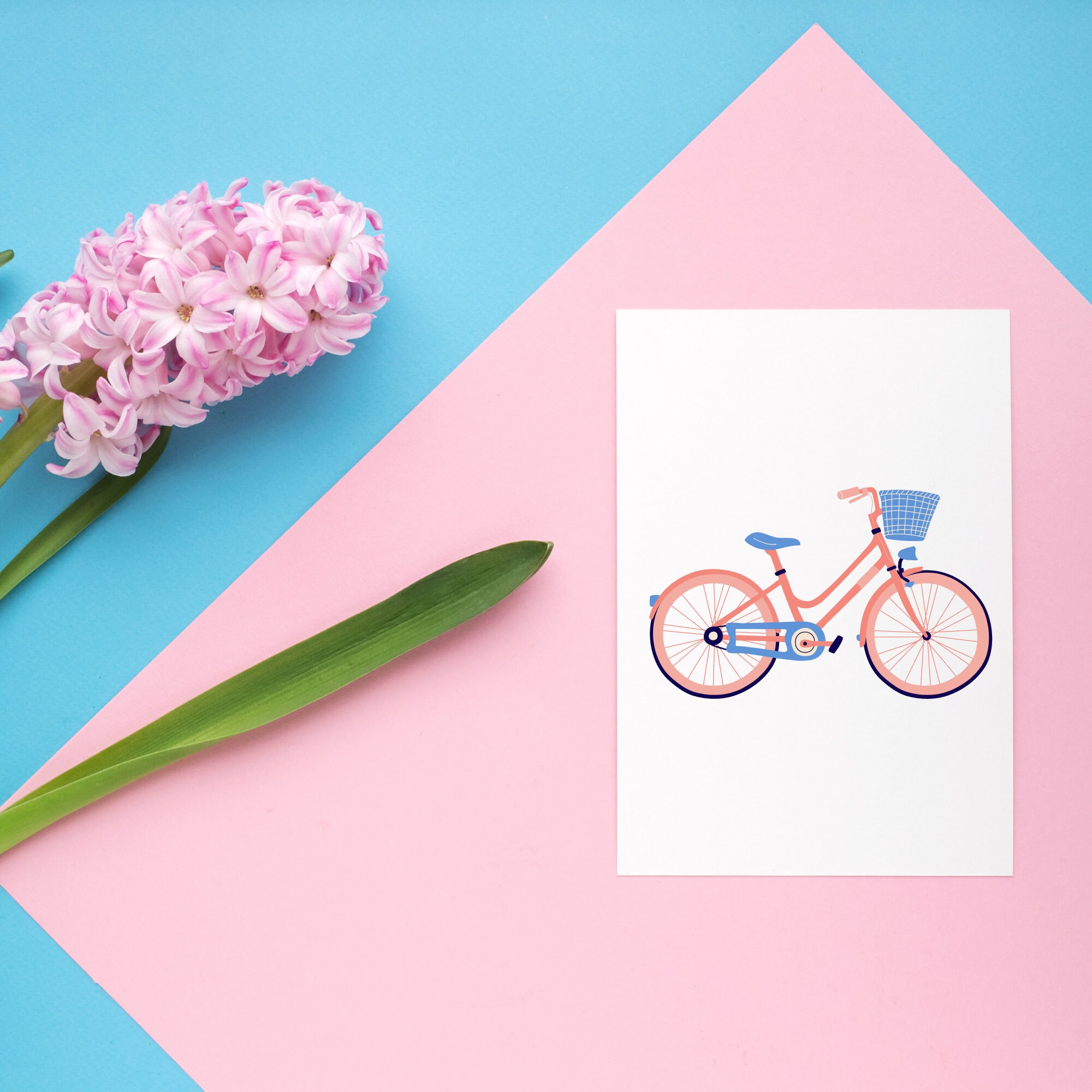 Floral Bicycles Clipart Set VINTAGE BICYCLE in SVG Cycling - Etsy