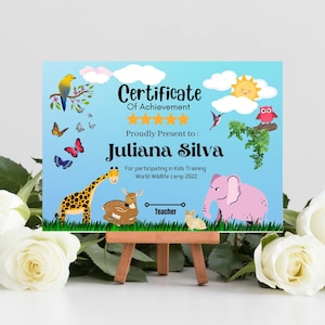 Certificate of Achievement for Kids, Kids Certificate\ Printable ...