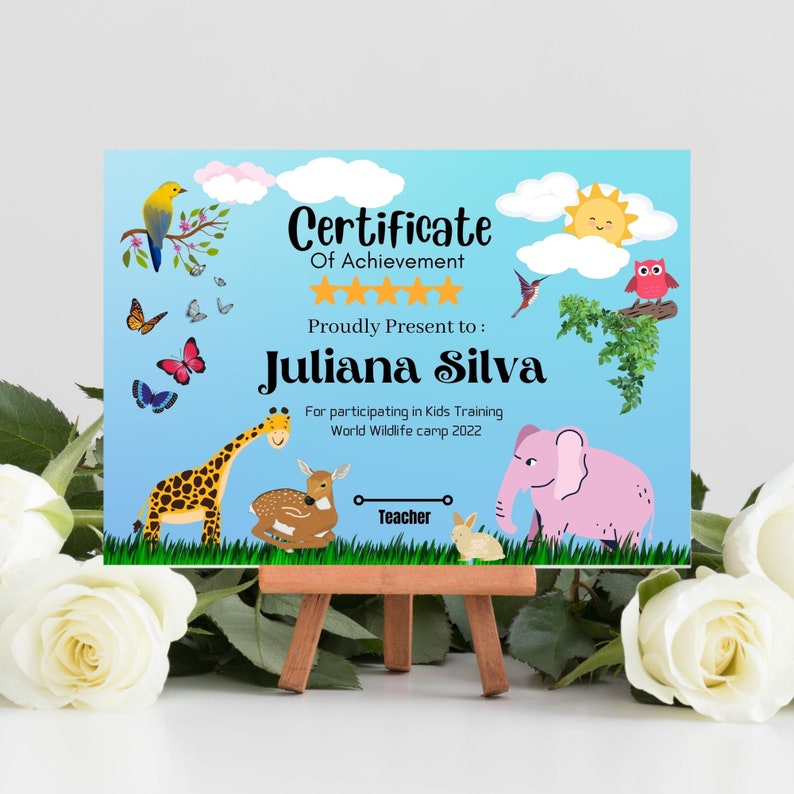 Certificate of Achievement for Kids, Kids Certificate\ Printable ...
