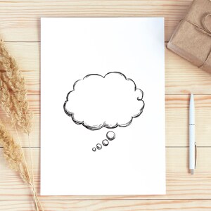 Thinking Bubble SVG Bundle\ Svg Files for Cricut\ Cartoon Svg\ Bubble ...