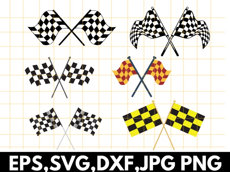 Racing Flag SVG Race Flag SVG layered PNG Dxf Eps Format Cricut ...