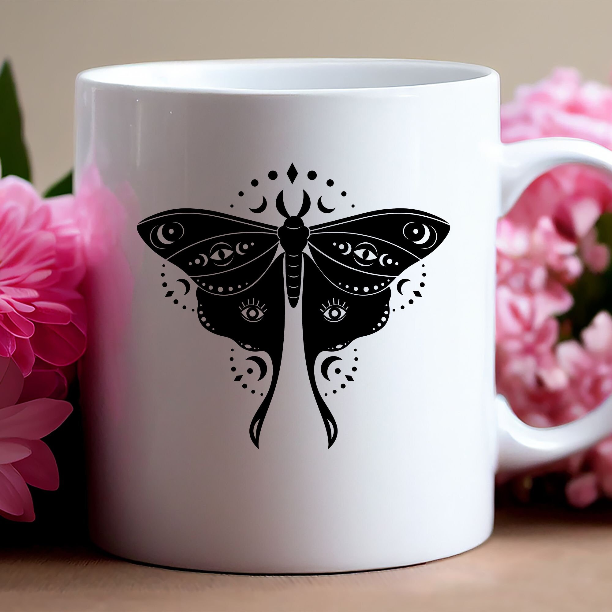 Mystical Moth Svg Magical Hand Svg Moth Svg Moon Moth Svg Magic Illustration Svg Witchcraft Svg ...