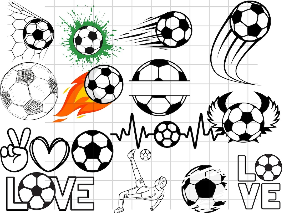 Soccer Ball Svg Bundle\ Soccer Svg Bundle\ Soccer Ball Monogram Svg ...