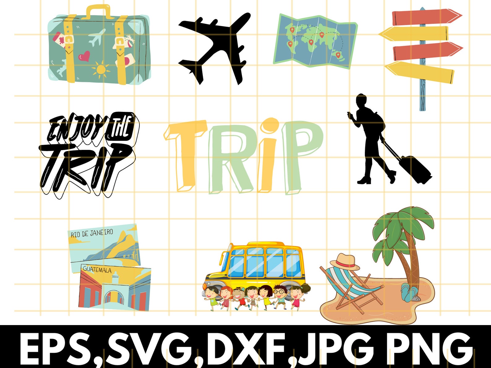 Travel SVG Bundle Travel Quotes SVG Files Travel Svg Cut File for ...