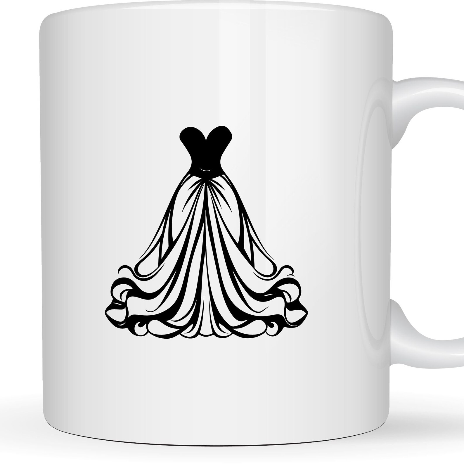 Bridal Dress Svg\ Bride Svg\ Dress Svg\ Wedding Svg\ Wedding Clipart ...