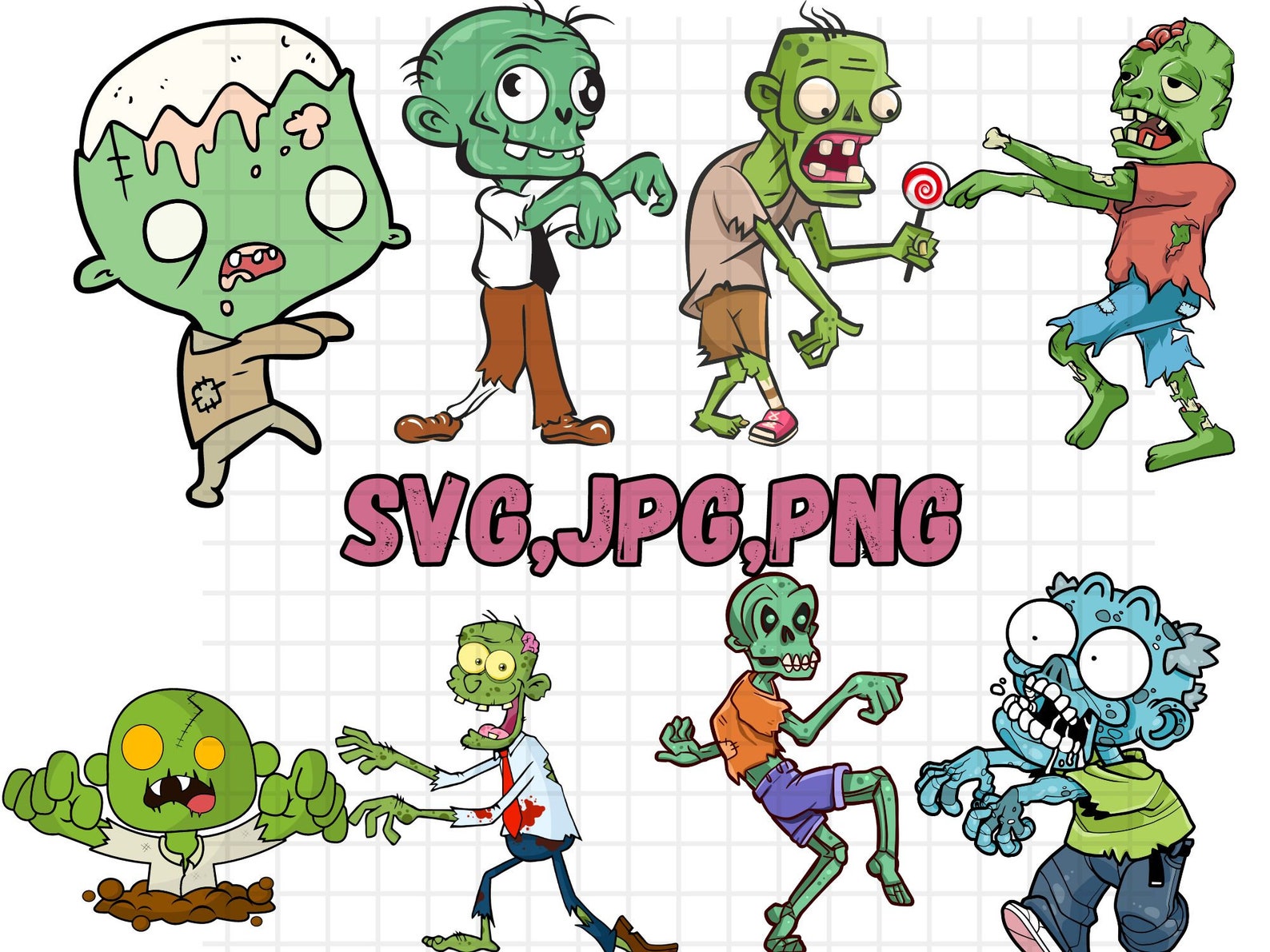 Zombie SVG Cute Zombie Svg Boy Zombie SVG Zombie SVG Files Kids Svg - Etsy