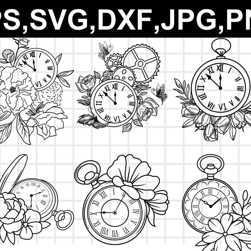 Pocket Watch Svg - Etsy