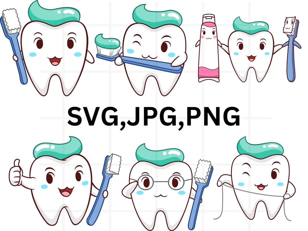 Tooth SVG\ Tooth Outline\ Tooth PNG\ Tooth Clipart\ Vector\ Layered ...