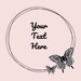 BUTTERFLY MONOGRAM SVG\ Butterfly Wreath Svg\ Circle Monogram Svg ...