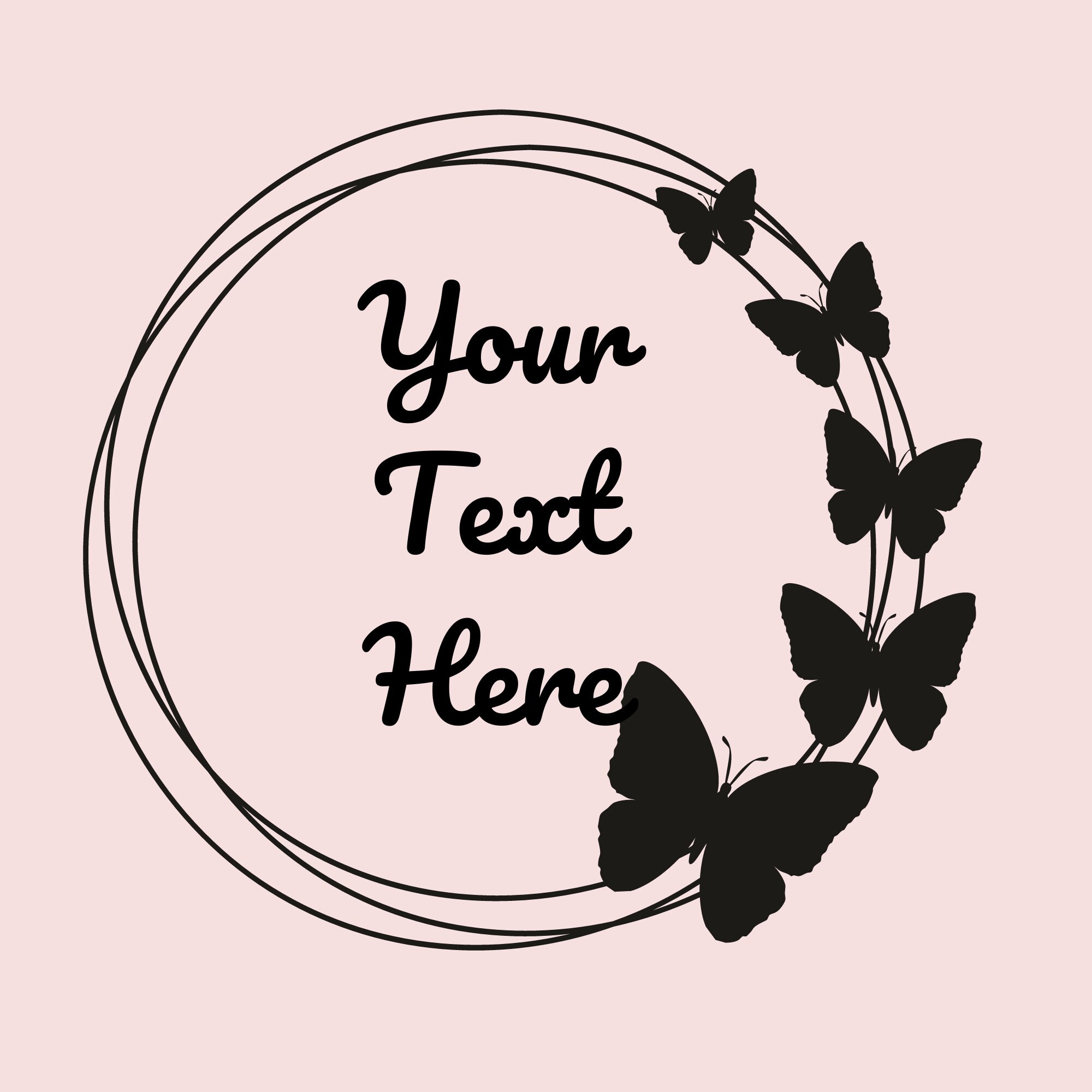 BUTTERFLY MONOGRAM SVG Butterfly Wreath Svg Circle Monogram Svg ...