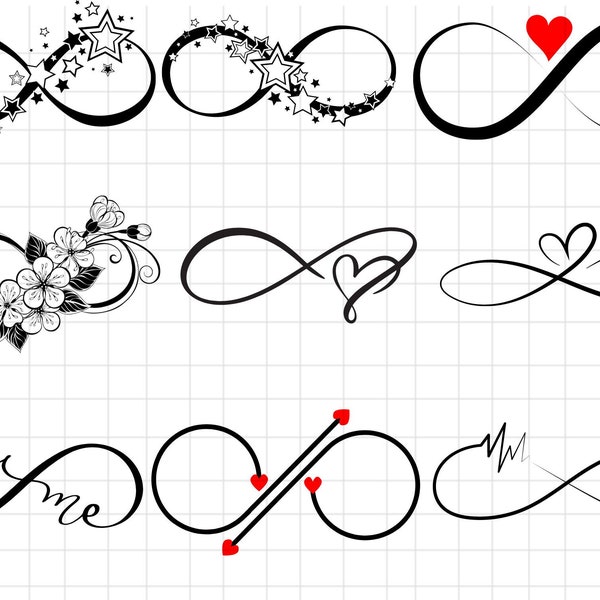 Infinity Heart Svg - Etsy