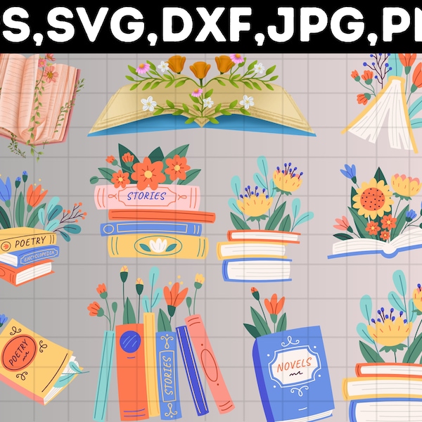 Book Svg - Etsy