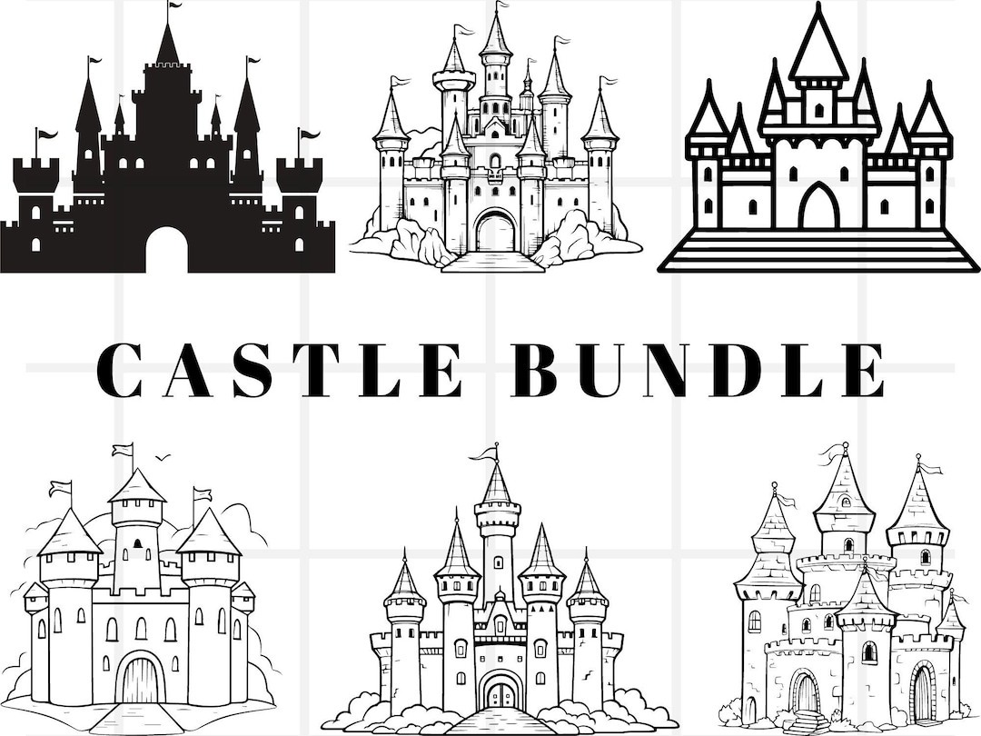 Castle Svg\ Castle Svg Bundle\ Castle Clipart\ Princess Svg\ Magic ...