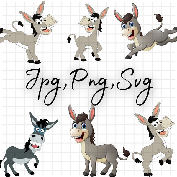 Donkey Svg - Etsy