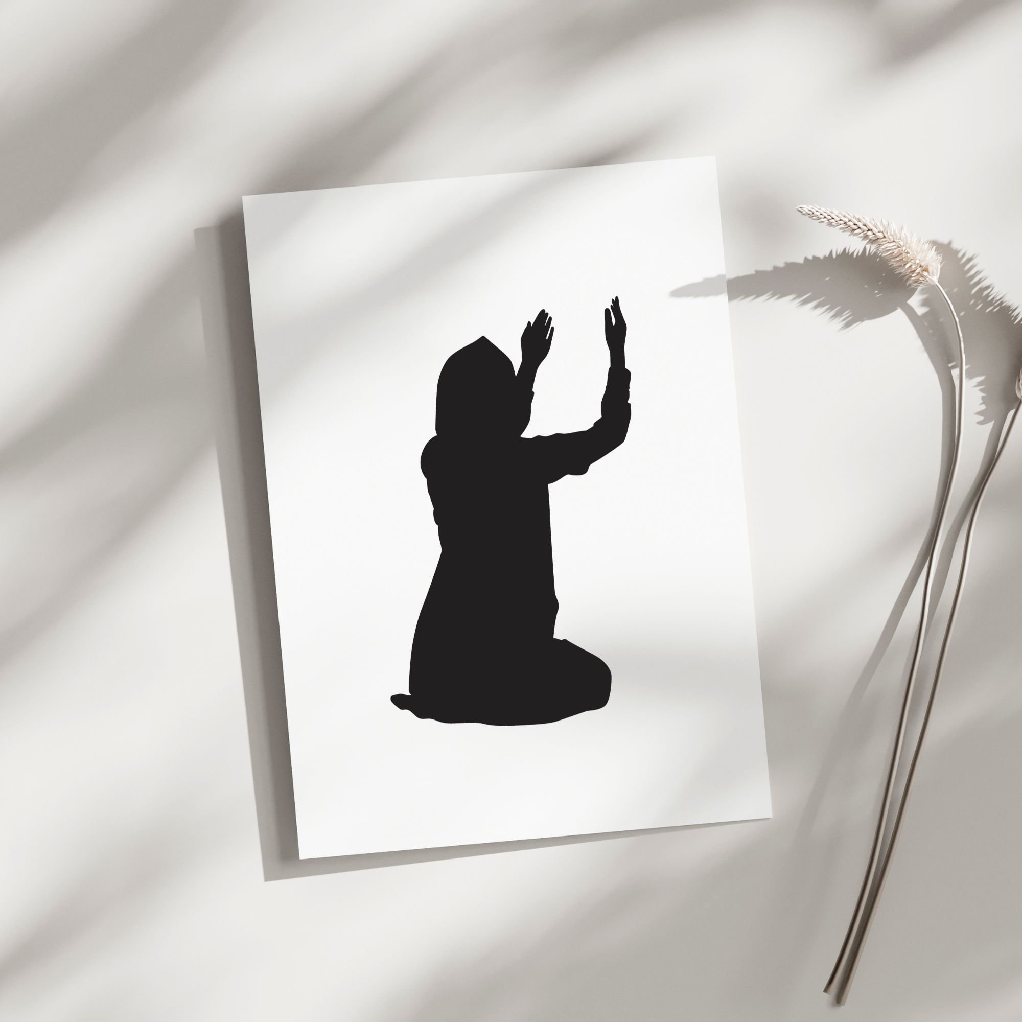 Women Prayer Clipart Islamic Portrait Islamic Prayer Sticker Muslim ...