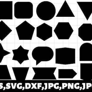 Basic Shape SVG Bundle\ Basic Shape PNG Bundle\ Basic Shape Clipart ...
