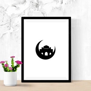 Islamic SVG\ Mosque Svg\ Islamic PNG\ Crescent and Mosque Clipart ...