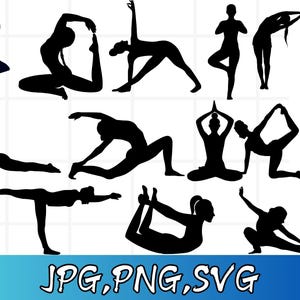 Yoga SVG/ Mediation Svg/ Practice Svg/ Yoga Pose Svg/ Fitness Svg ...