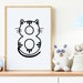 Cat Birthday Numbers\ Birthday SVG\ Ages Kitty\ Cut Files Party\ Kitten ...