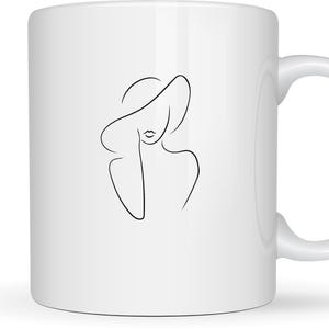 Women Line Art Svg\ Women Svg\ Hat Svg\ Beauty Women Svg\ Female Svg - Etsy