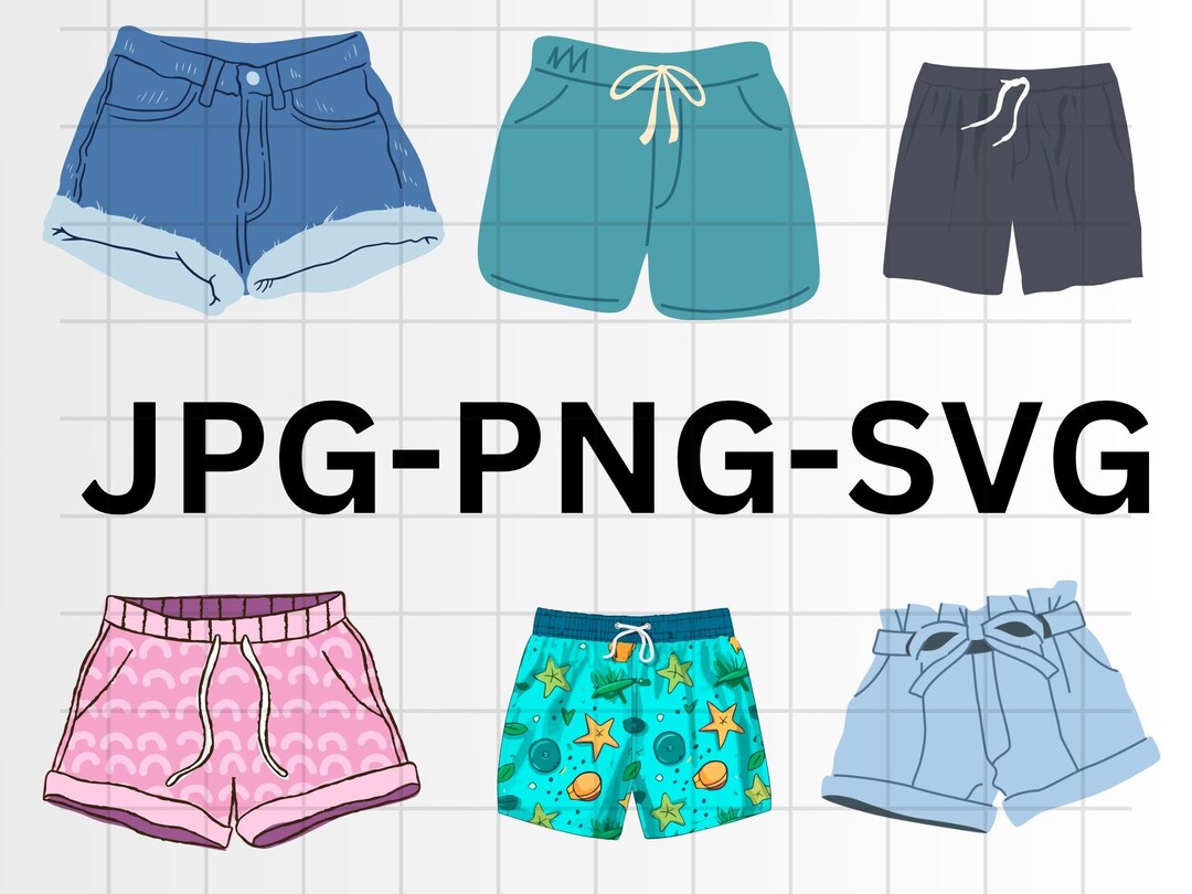 Shorts SVG Bundle\ SVG Files for Cricut\ Shorts PNG\ Summer Svg\ Shorts ...