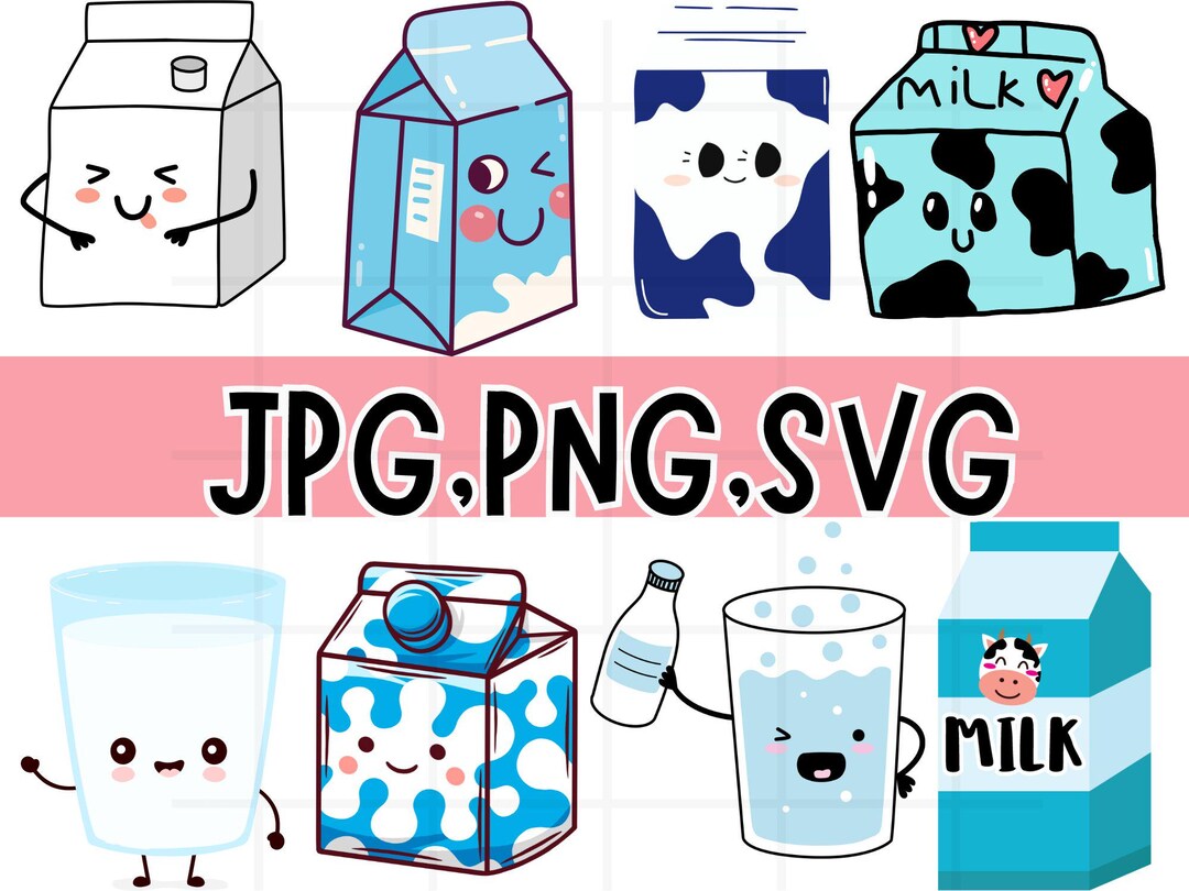 Milk Carton SVG File\ Milk Carton Silhouette\ Milk Carton Clip Art\ New ...