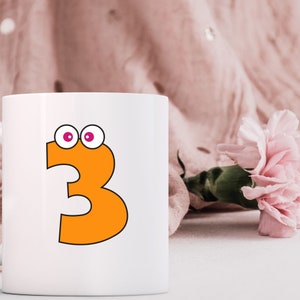 Number Pals Clip Art\ Cute Commercial Use Number Clipart\ Colored ...