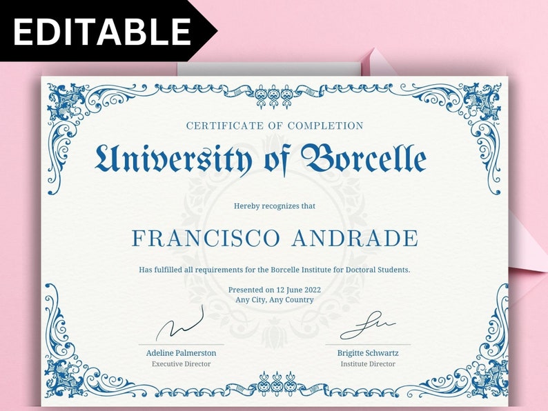 Editable University & College Diploma Template for Novelty GED ...