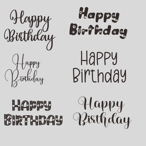 Birthday Svg Bundle\ Happy Birthday Svg\ Birthday Svg Png Bundle ...