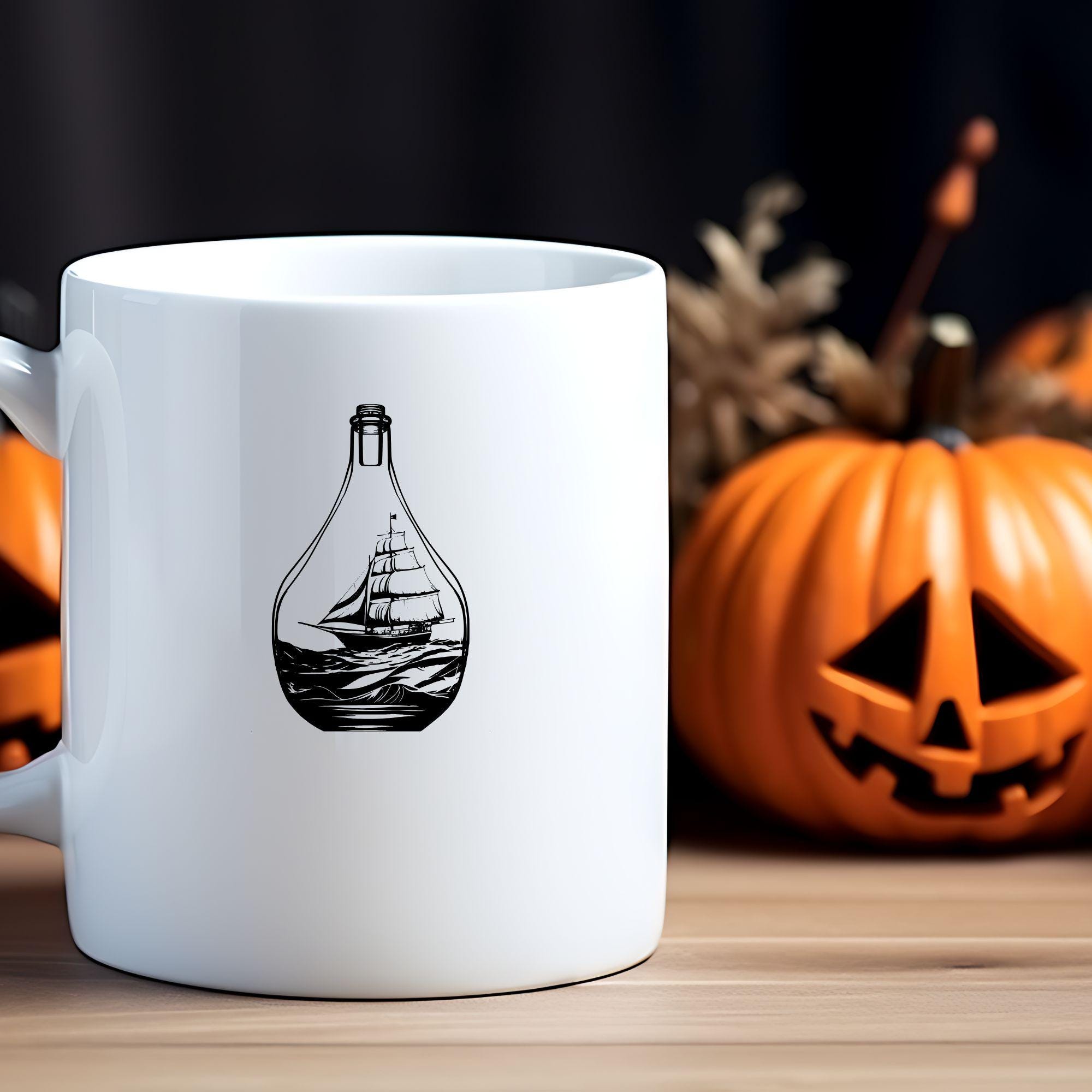 SHIP in BOTTLE SVG\ Vinage Vessel in Glass Jar Svg Files for Cricut ...