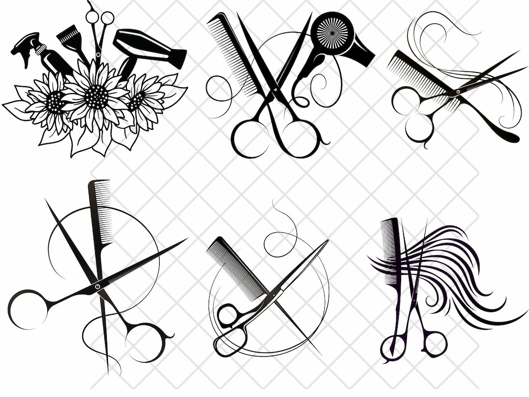 Hairstylist Svg\ Hairdresser Svg Bundle\ Floral Hairdresser Svg ...