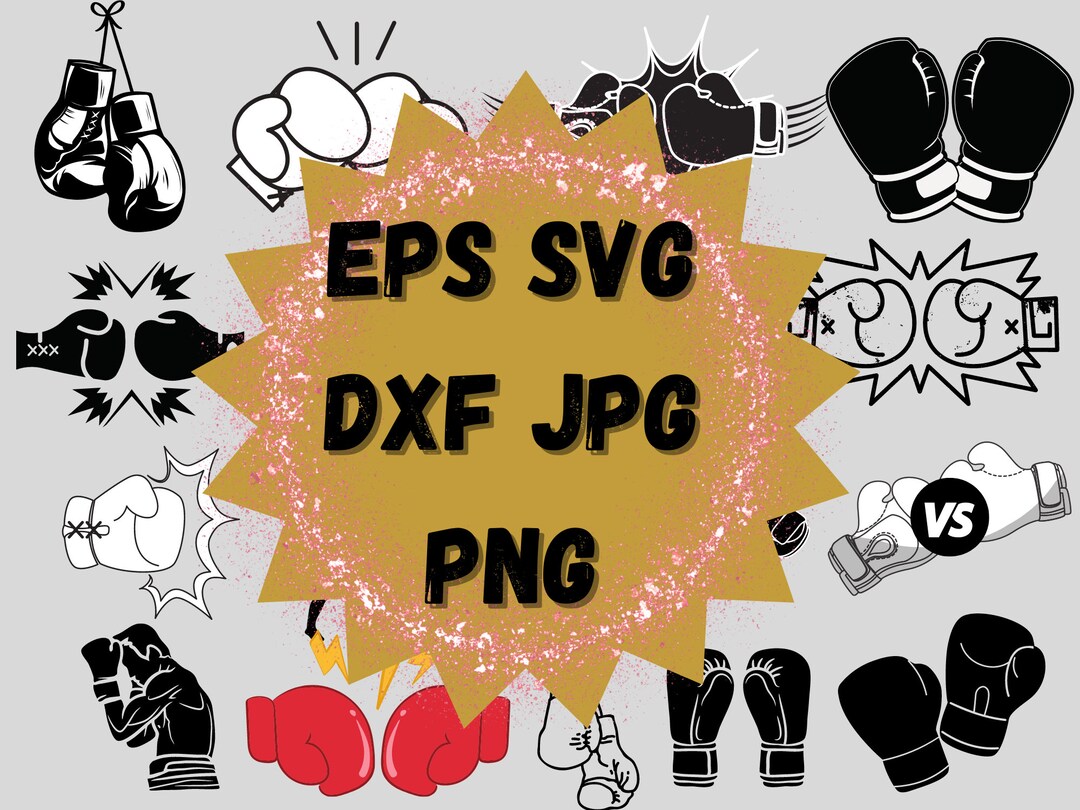 Boxing Svg Bundle\ Boxing Svg\ Boxing Silhouette\ Boxing Gloves Svg ...