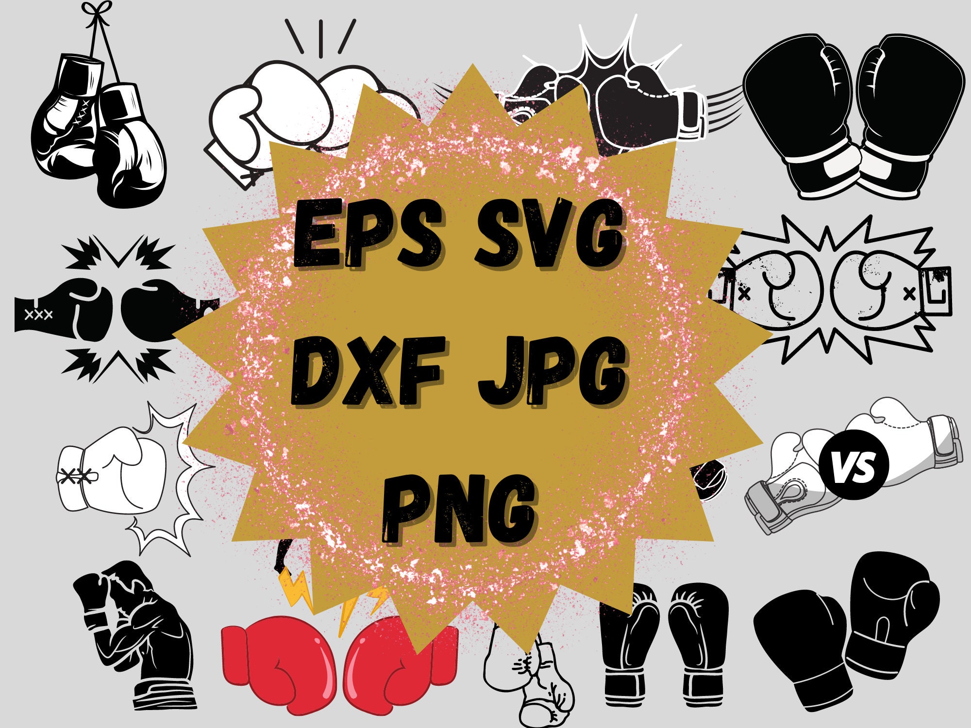 Boxing Svg Bundle Boxing Svg Boxing Silhouette Boxing - Etsy