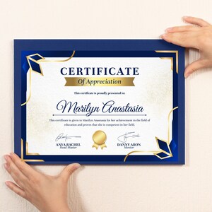 Editable Certificate of Recognition Template\ Editable Printable ...