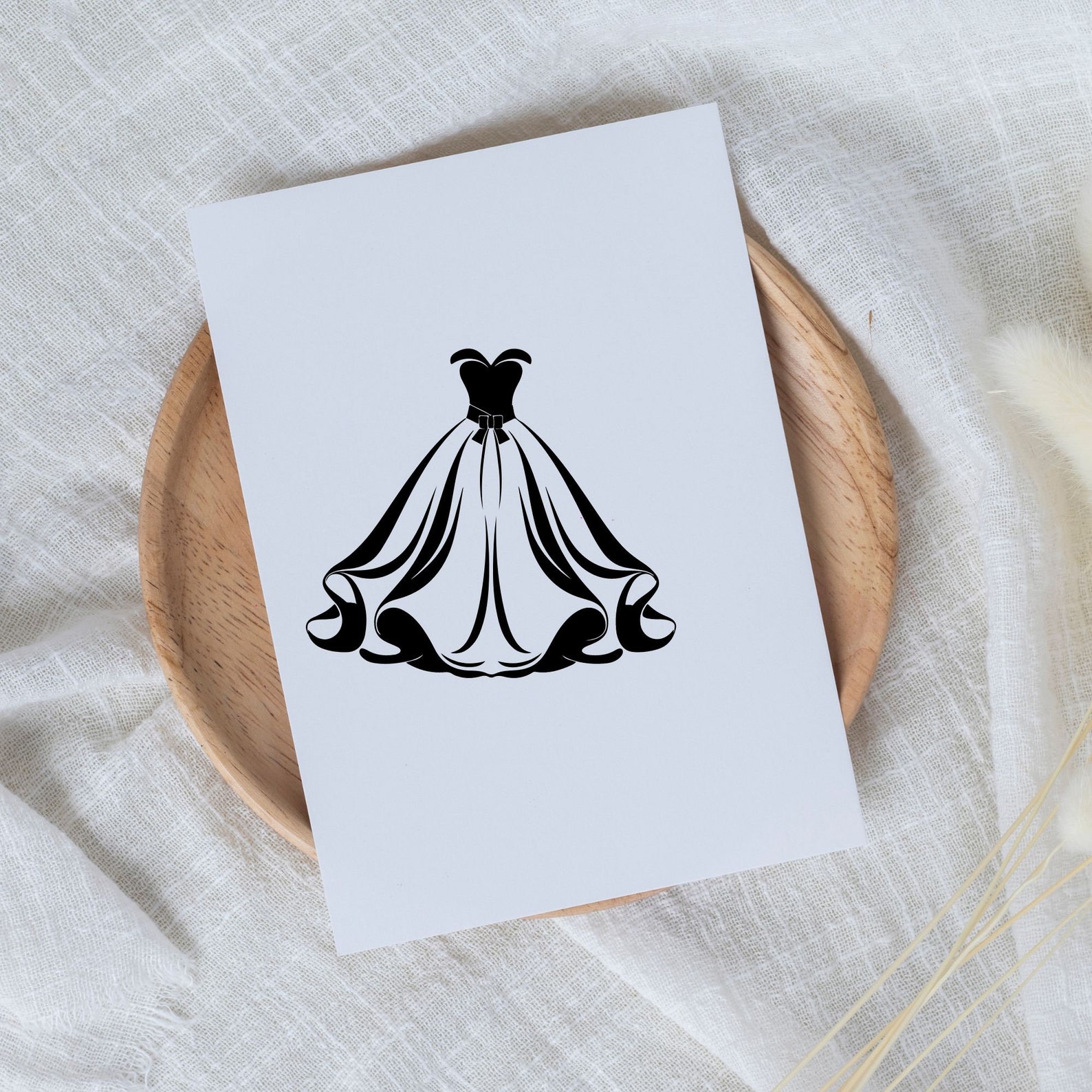Bridal Dress Svg\ Bride Svg\ Dress Svg\ Wedding Svg\ Wedding Clipart ...