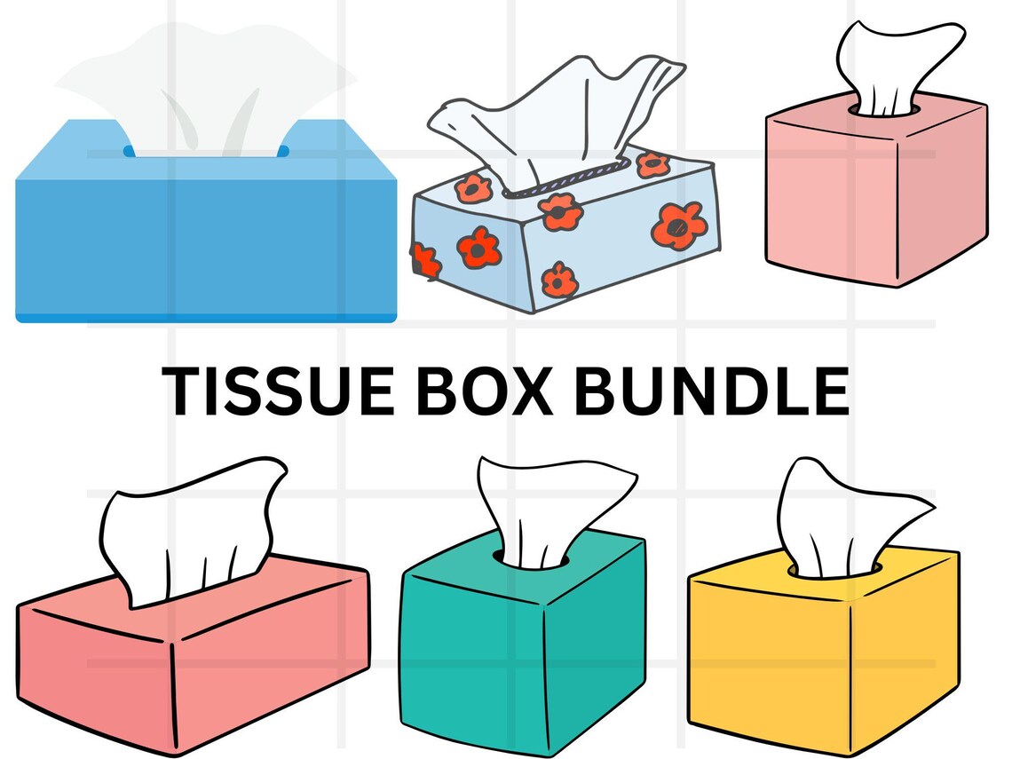 Doodle Tissue Box SVG\ PNG\ Psd\ Outline\ Tissue Paper Svg\tissue Png ...