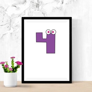 Number Pals Clip Art\ Cute Commercial Use Number Clipart\ Colored ...