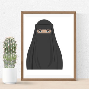 Women in Niqab Clipart\ Niqabi Clipart\ Muslim Clipart\ PNG\ SVG ...