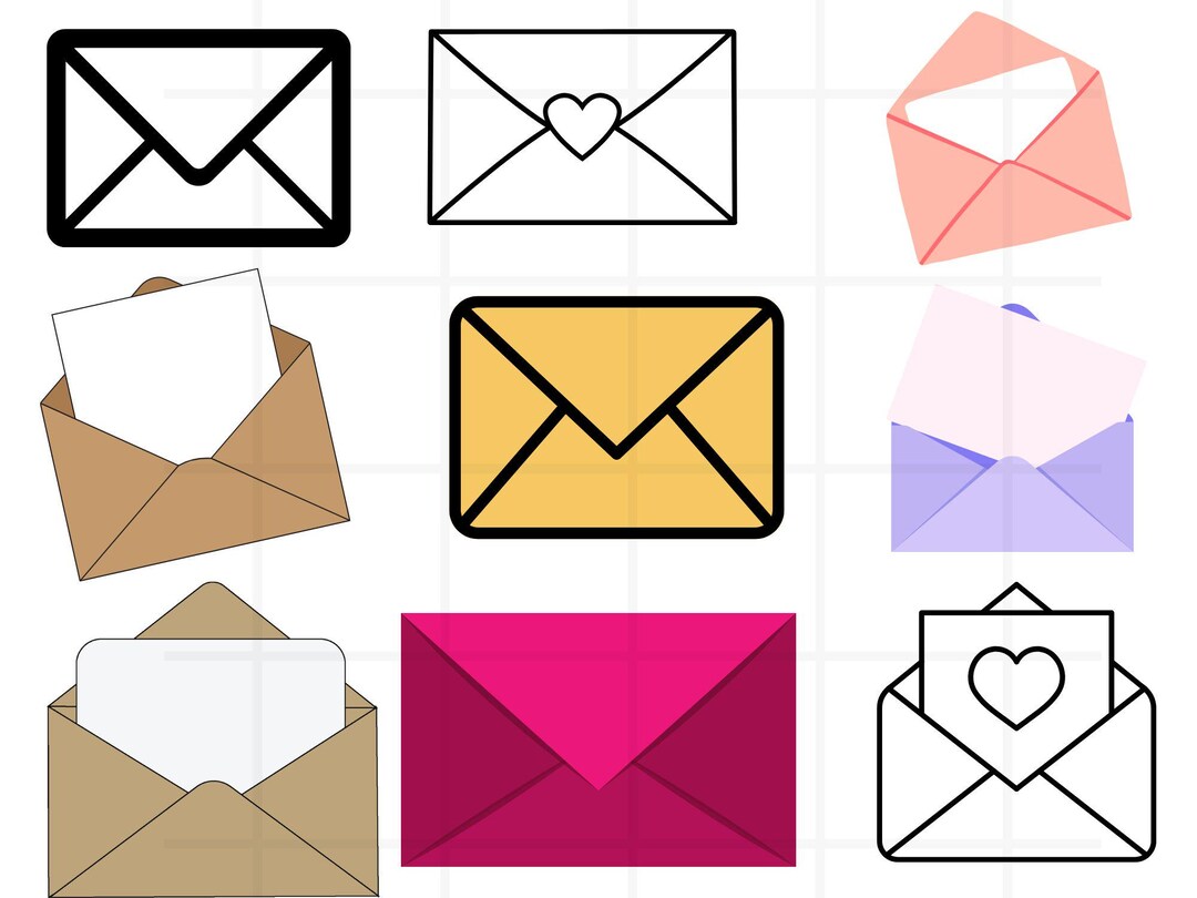 Envelope SVG Bundle\ Envelope PNG Bundle\ Envelope Clipart\ Envelope ...