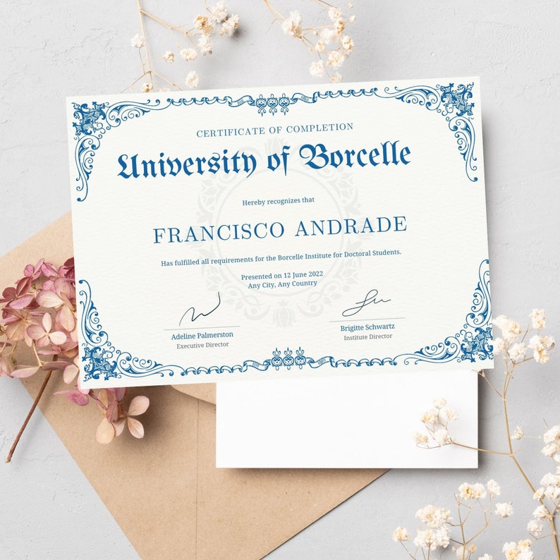 Editable University & College Diploma Template for Novelty\ GED ...