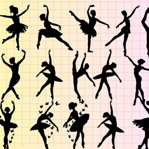 Ballet Dance Svgballerina Svg Dancebundle Svgballet Slippers Svgdancers Svgdance Clip Artcricut ...