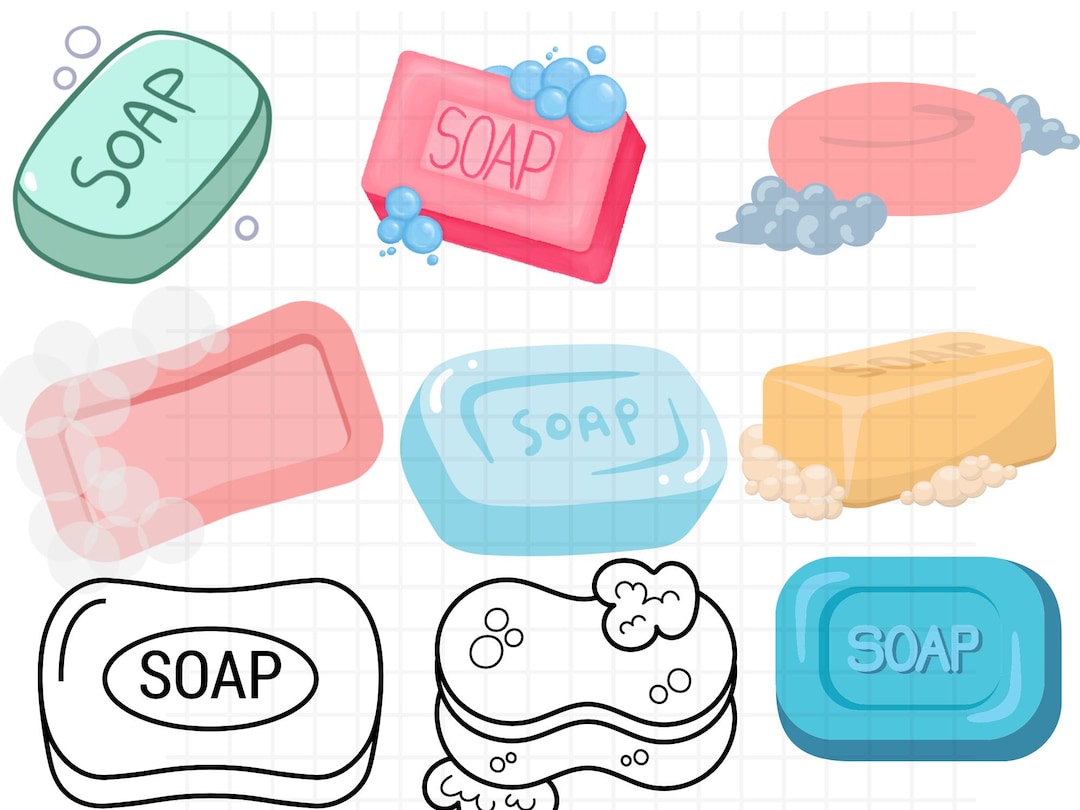 Soap Bar With Bubbles SVG\ and PNG Set\ Bar of Soap Svg\ Soap Bar ...