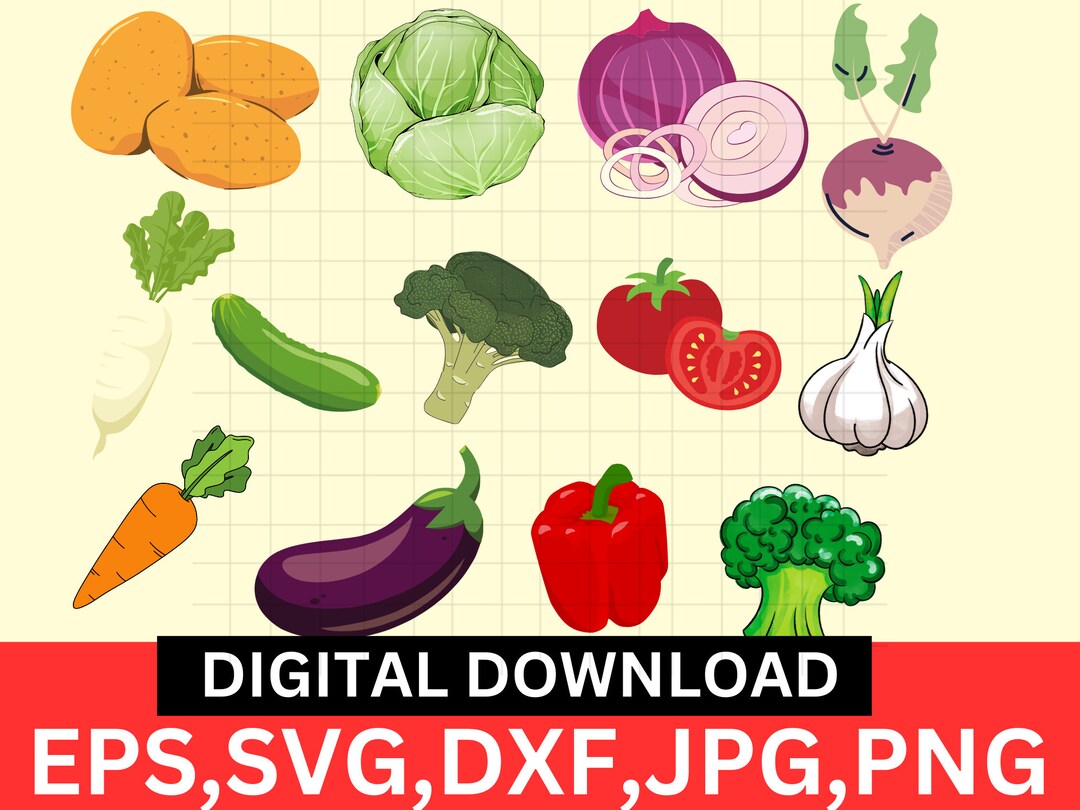 Vegetable SVG Bundle Vegetables SVG Vegetable Clip Art - Etsy Australia
