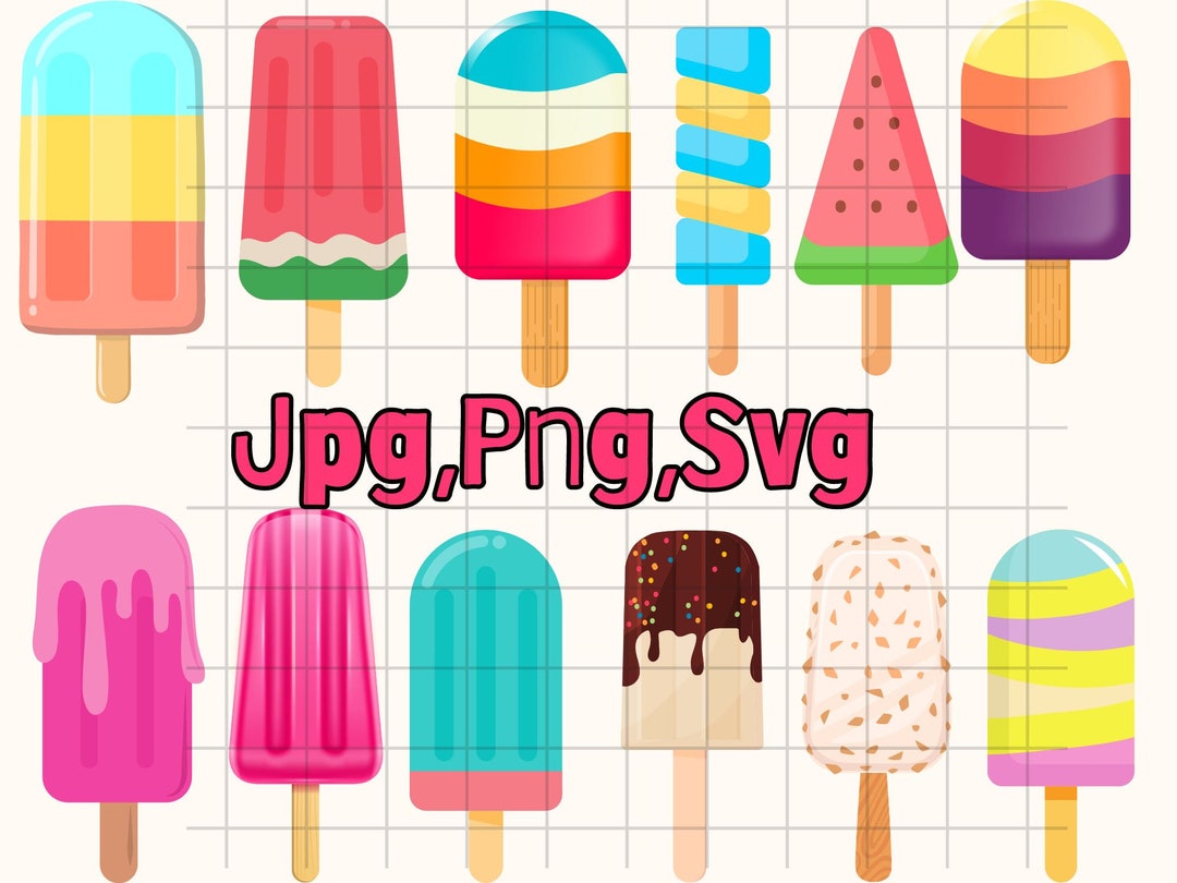 Popsicle Svg\ Summer Cut File\ Dripping Popsicle\ Silhouette\ Cricut ...