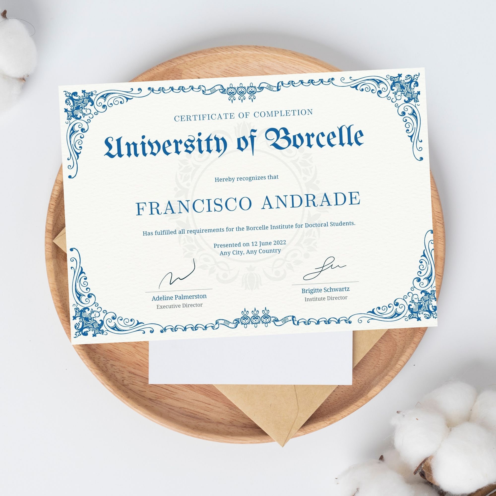 Editable University & College Diploma Template for Novelty\ GED ...
