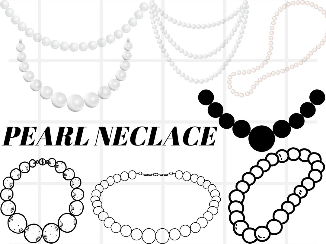 Pearl Necklace Svg\ Pearl Necklace Cricut\ Pearl Necklace Svg\ Bundle ...