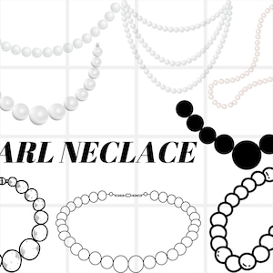 Pearl Necklace Svg\ Pearl Necklace Cricut\ Pearl Necklace Svg\ Bundle ...